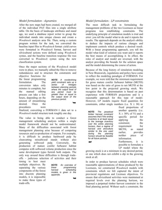 A Comparative Study Of Analytical Tools For Strategic & Tactical Forest Management Planning ...