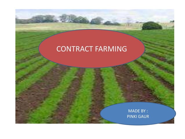 Contract farming | PPT