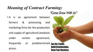 Contract farming | PPTX