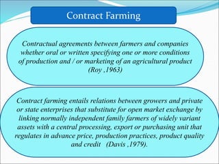 Contract farming | PPT