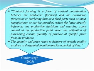 Contract farming | PPT