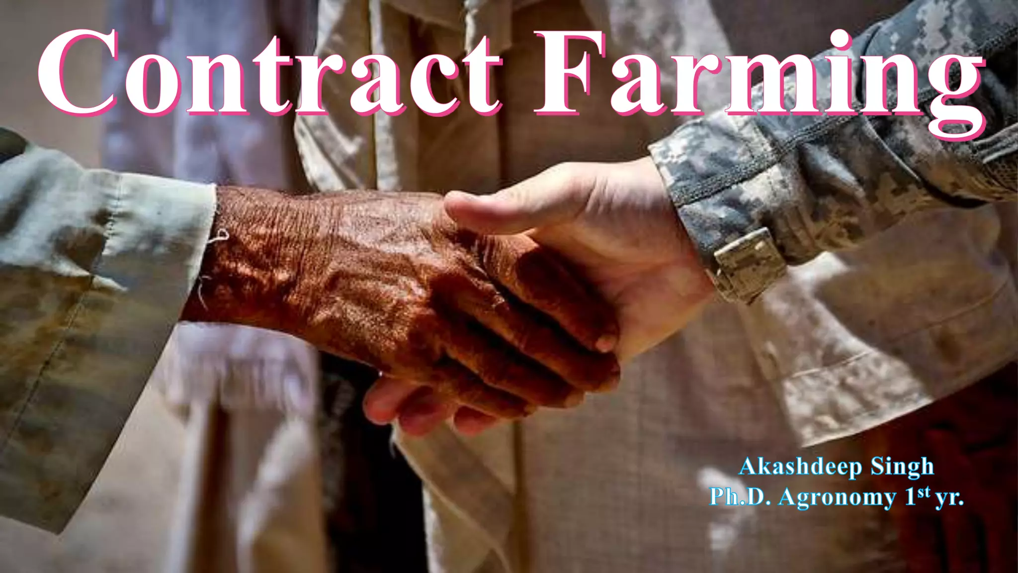Contract farming | PPTX