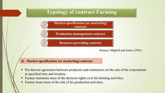 Contract farming: An Overview in India | PPTX