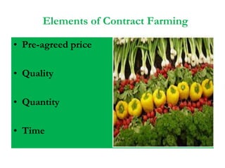 Contract Farming and benefits to farmers | PPT