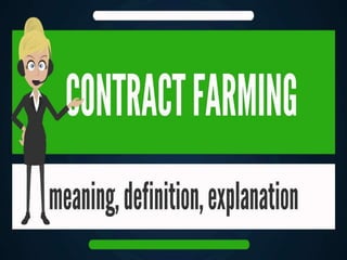 Contract farming | PPT