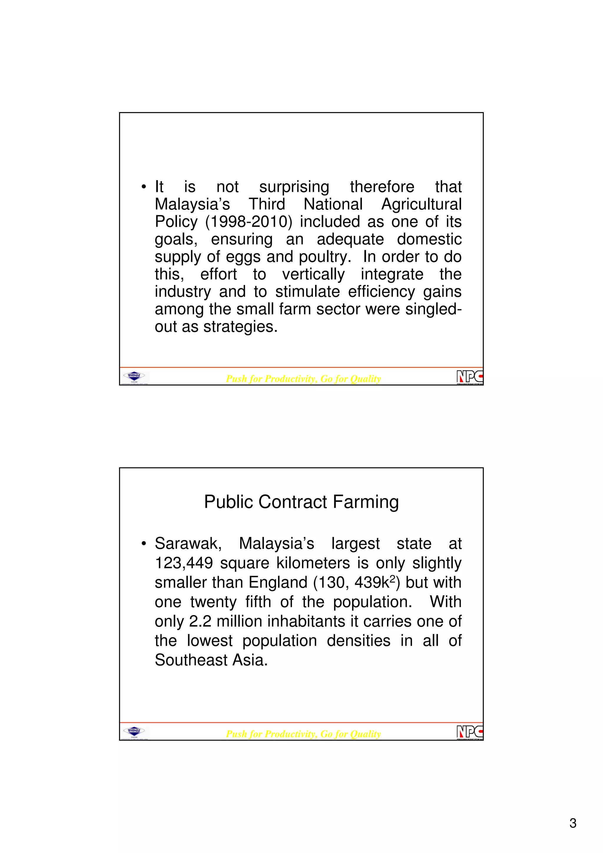 SUSTAINABLE CONTRACT FARMING FOR INCREASED COMPETITIVENESS: CASE STUDY ...