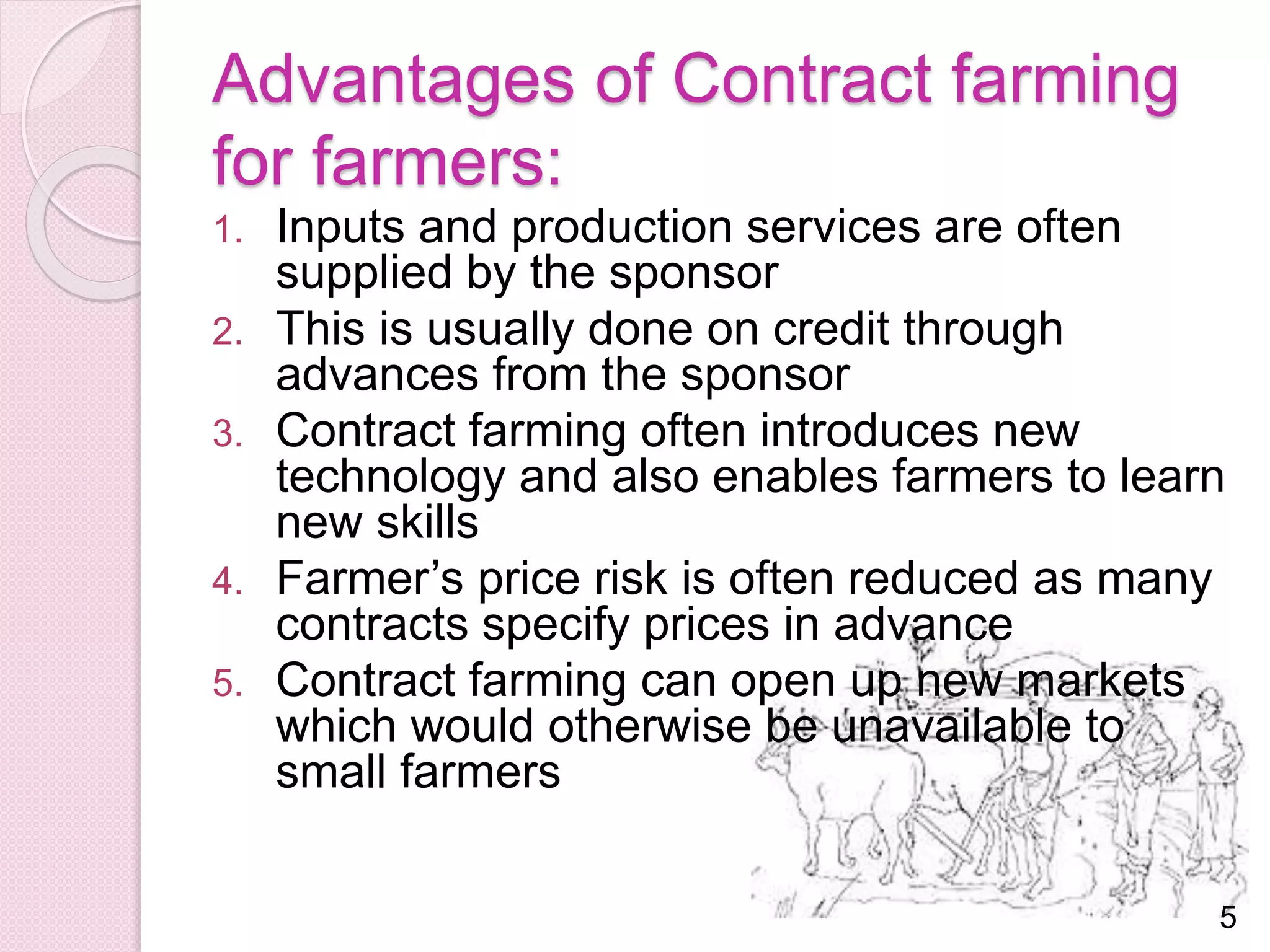 Contract farming ppt | PPTX