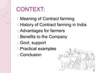 Contract farming ppt | PPTX