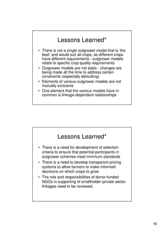 Contract Farming | PDF