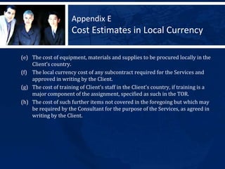 Contract for consultancy services time based - d appendix | PPTX