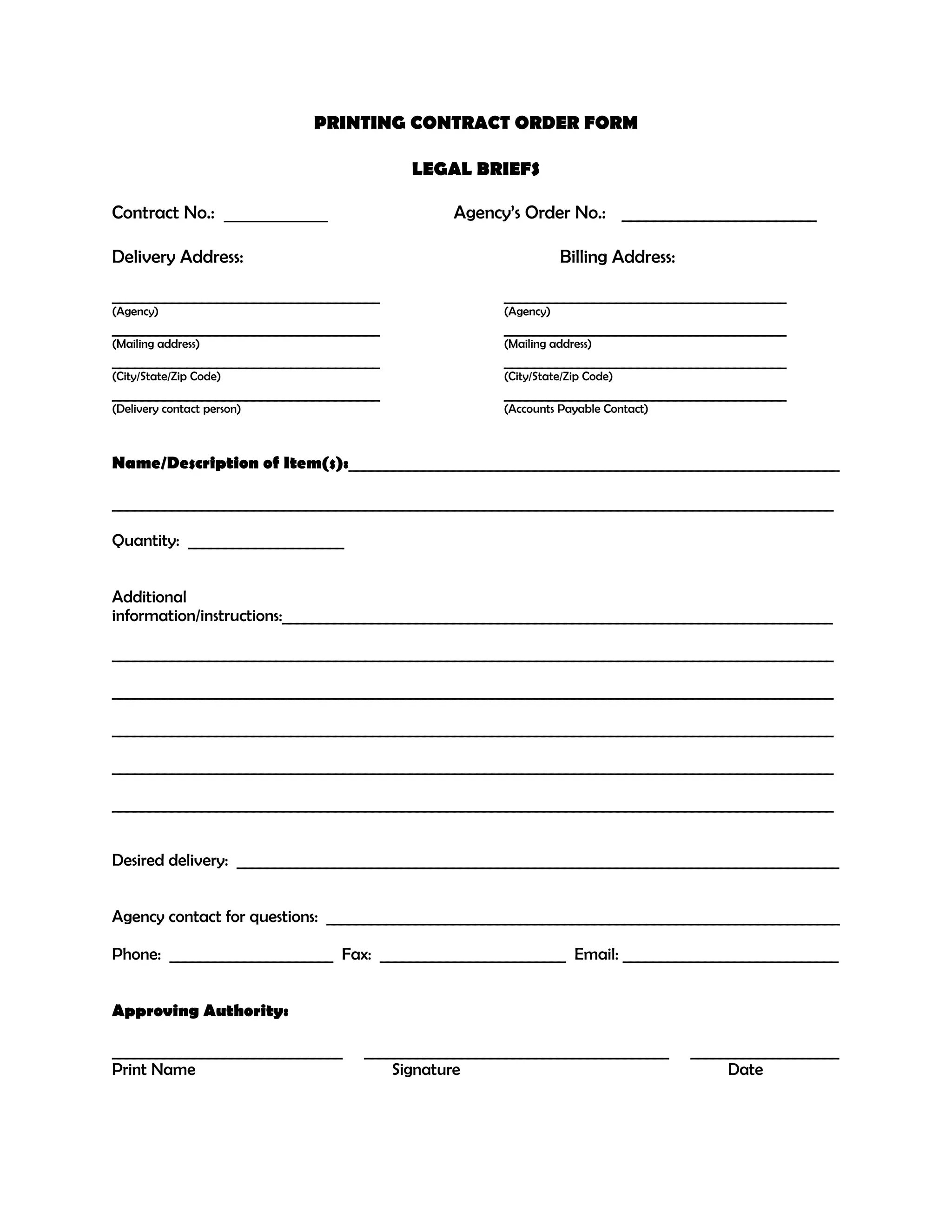 Contract Form Legal | PDF