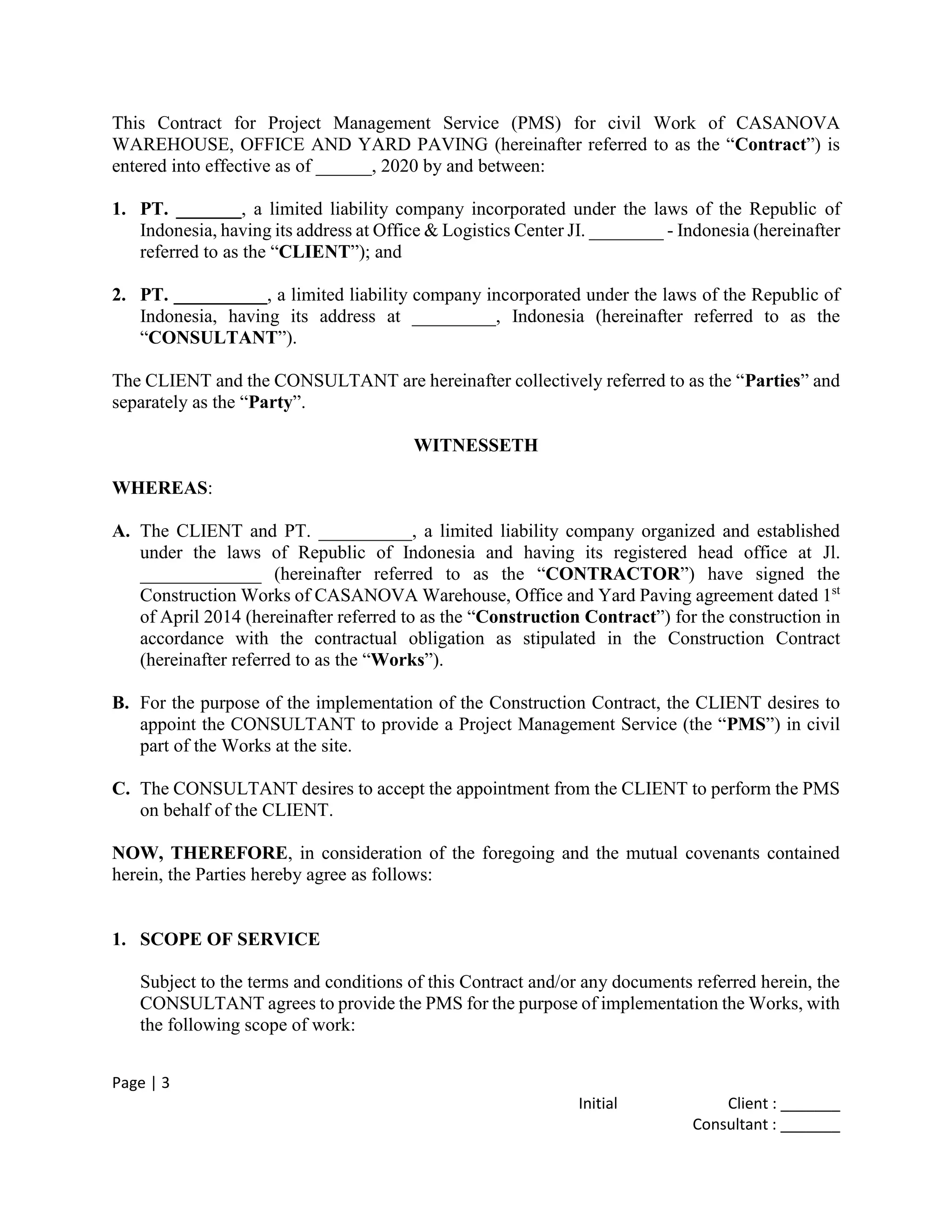 CONTRACT FOR PROJECT MANAGEMENT SERVICE (PMS)_CLEAN DRAFT.docx