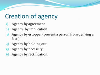 Contract of Agency and diferent types of contracts | PPTX