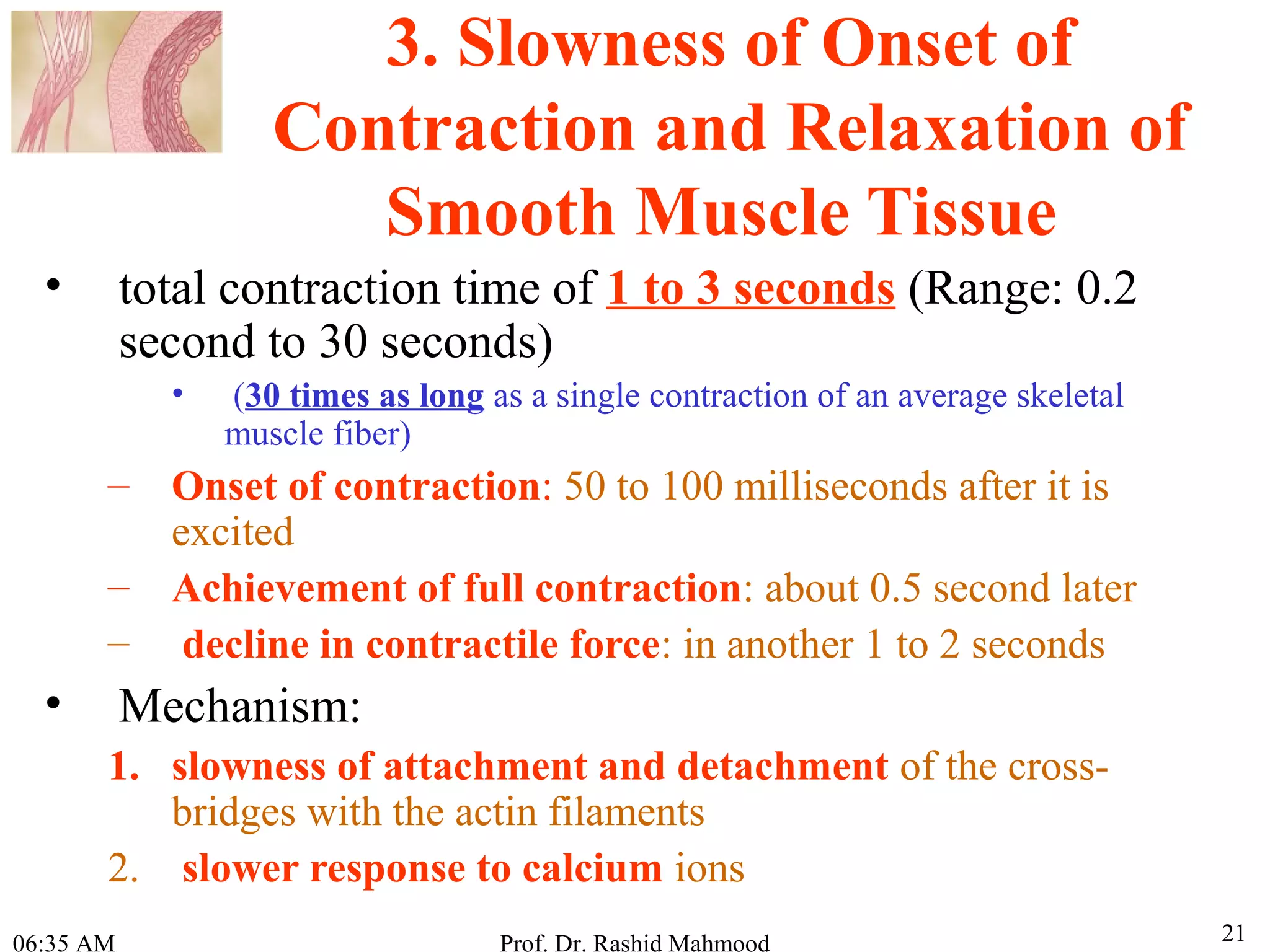 Contractile mechanism of smooth muscle | PPT