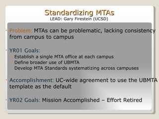 Contracting within the UC Landscape: University of California ...