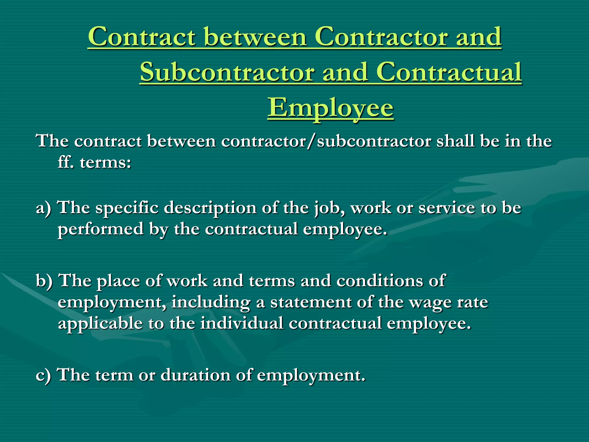 Contracting and subcontracting | PDF