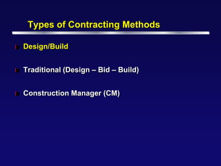 Contracting Methods | PDF
