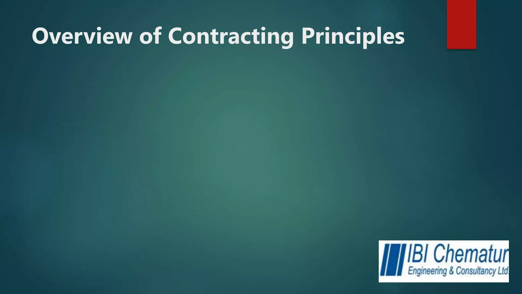 Contracting Principles | PPTX