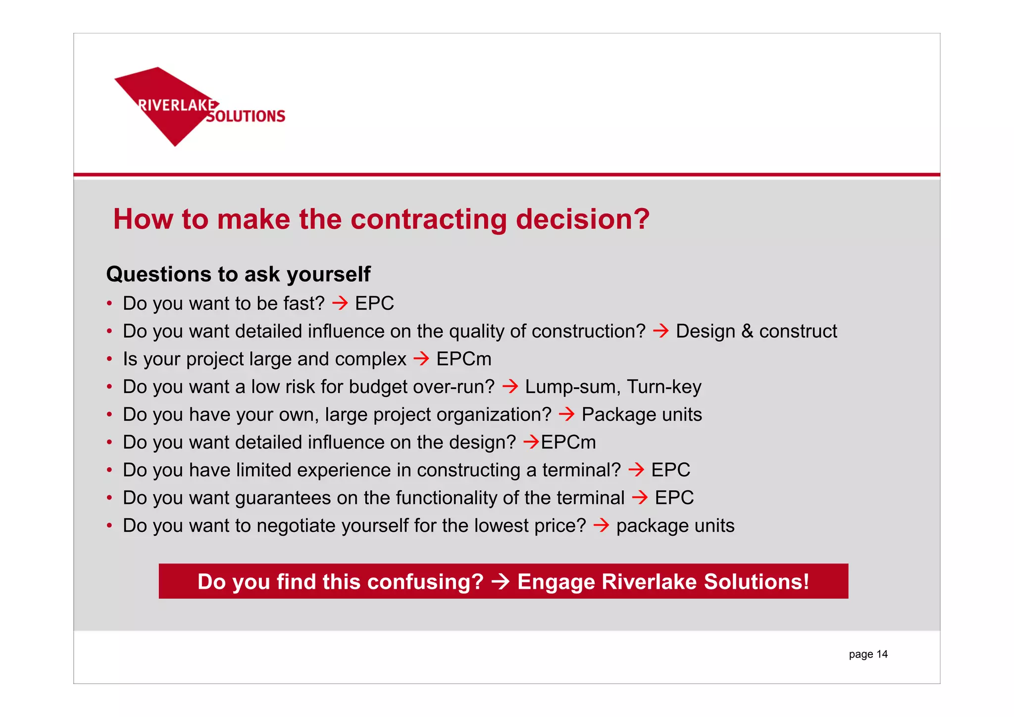 Contracting strategies for_terminal_construction | PPT