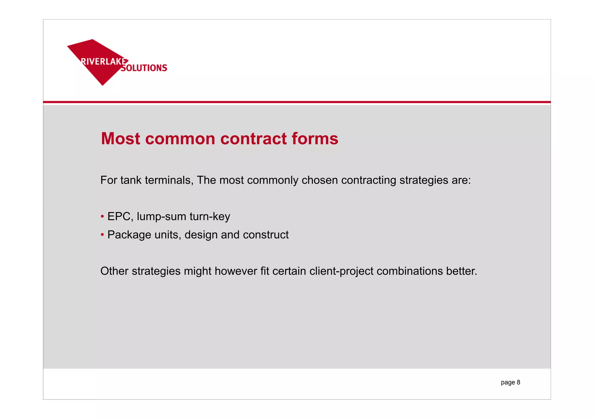Contracting strategies for_terminal_construction | PPT | Free Download