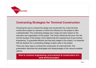 Contracting strategies for_terminal_construction | PPT