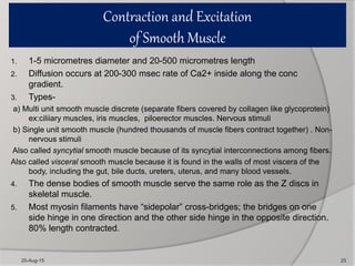 Contraction of skeletal and smooth muscles | PPTX