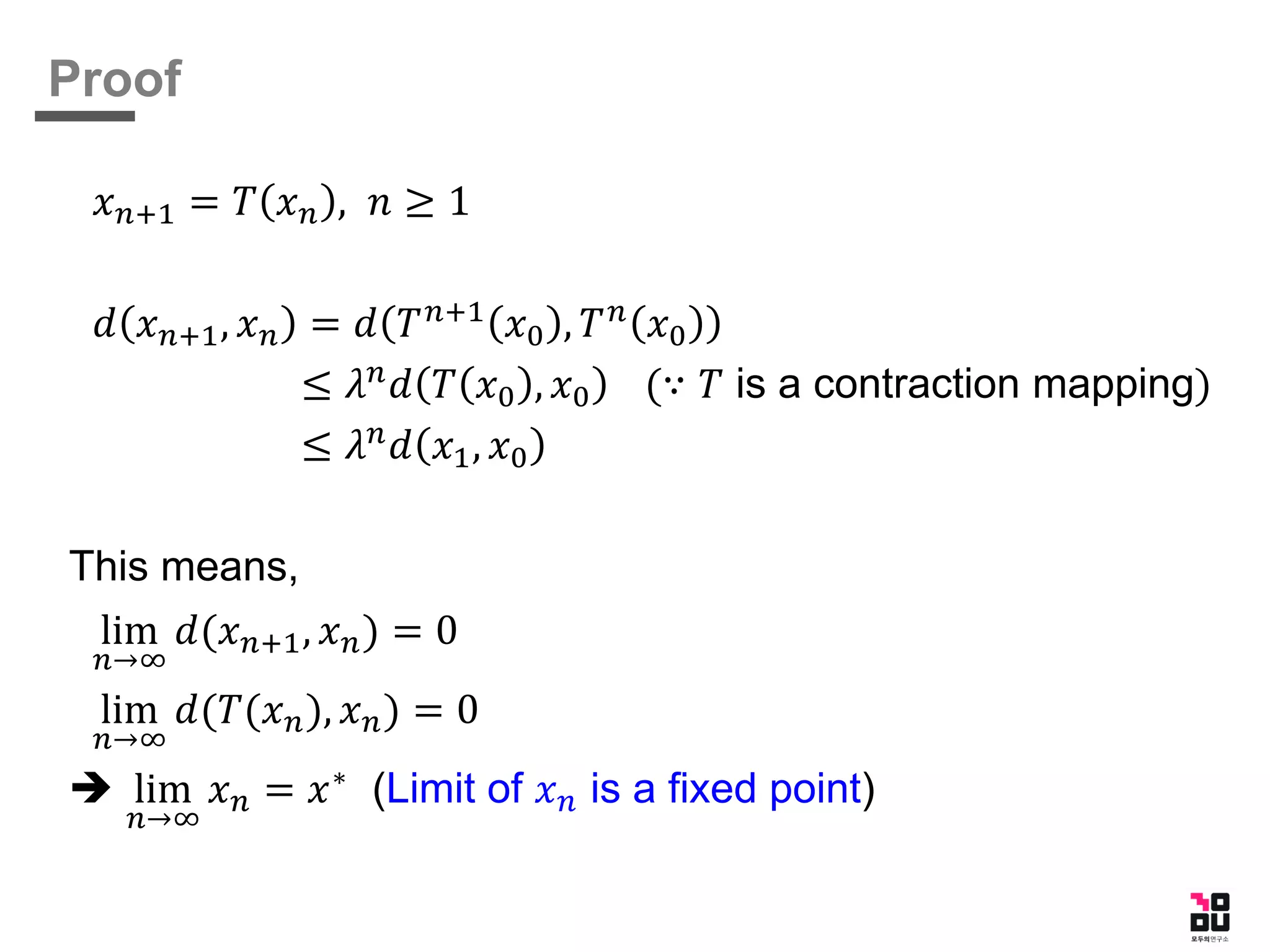 Contraction mapping | PDF