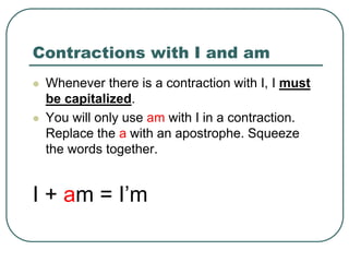 Contraction Lesson | PPT