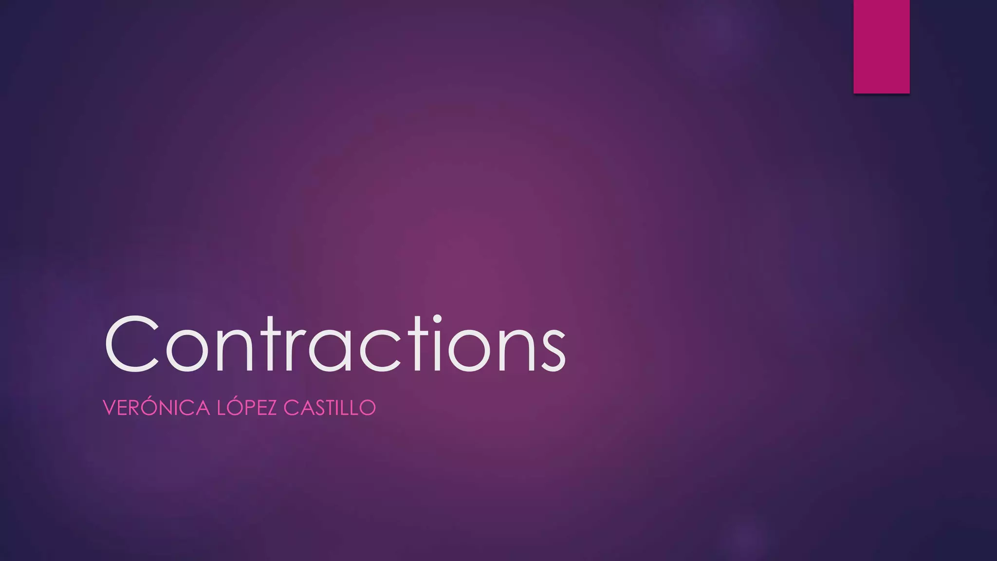 Contractions | PPT