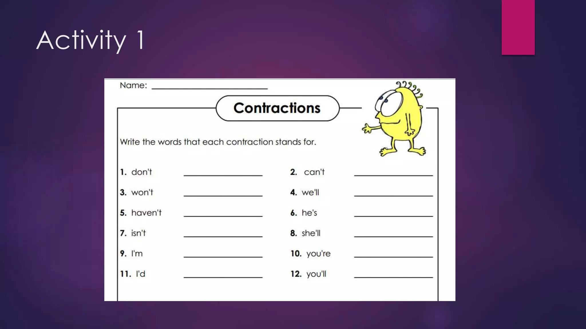 Contractions | PPT