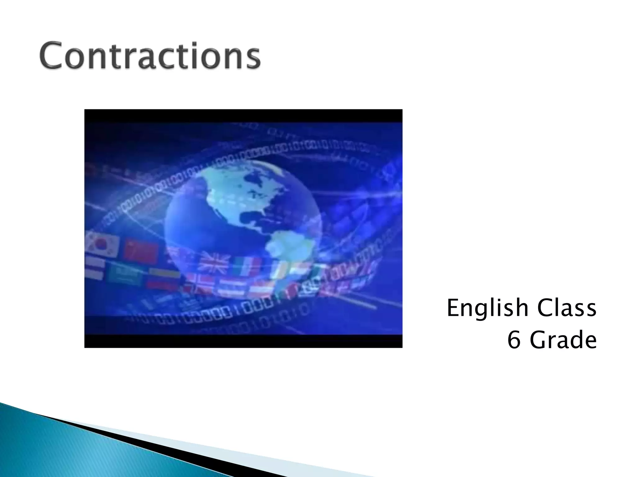 Learn English: Contractions | PPTX