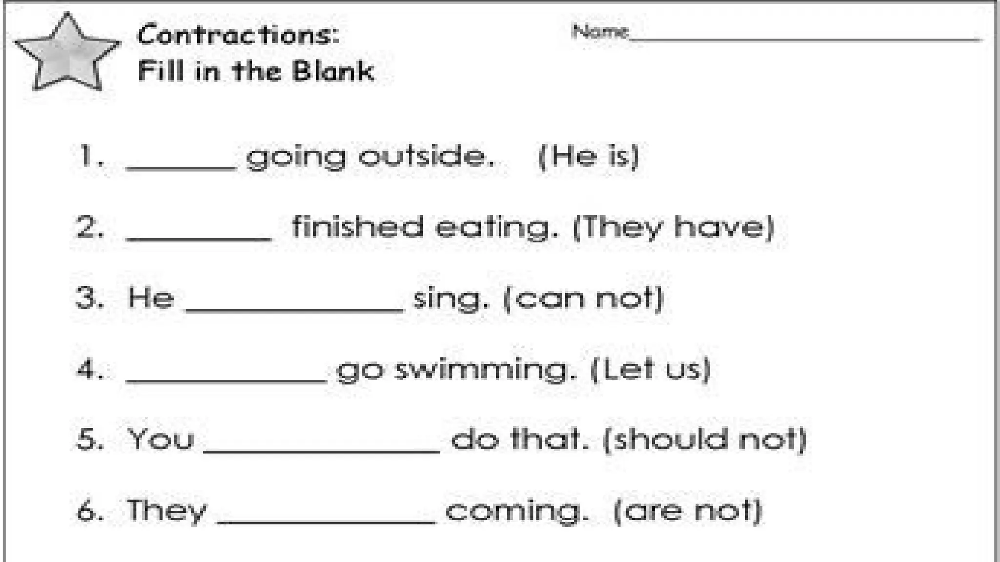 Use Contractions in making sentences correctly | PPTX
