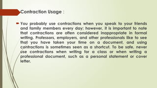 Contractions 23.pptx exaplanation and example | PPTX