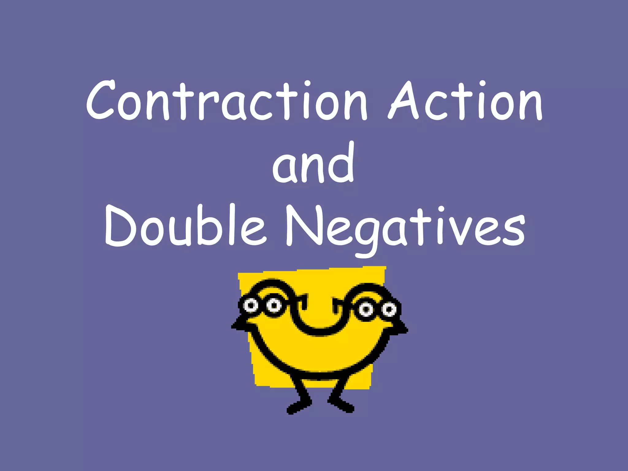 Double Negative Grammar Rules | PPT