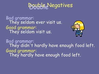 Contractions and negatives | PPT