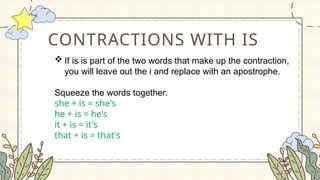Understanding and Using Contractions in Everyday English Sentences | PPTX