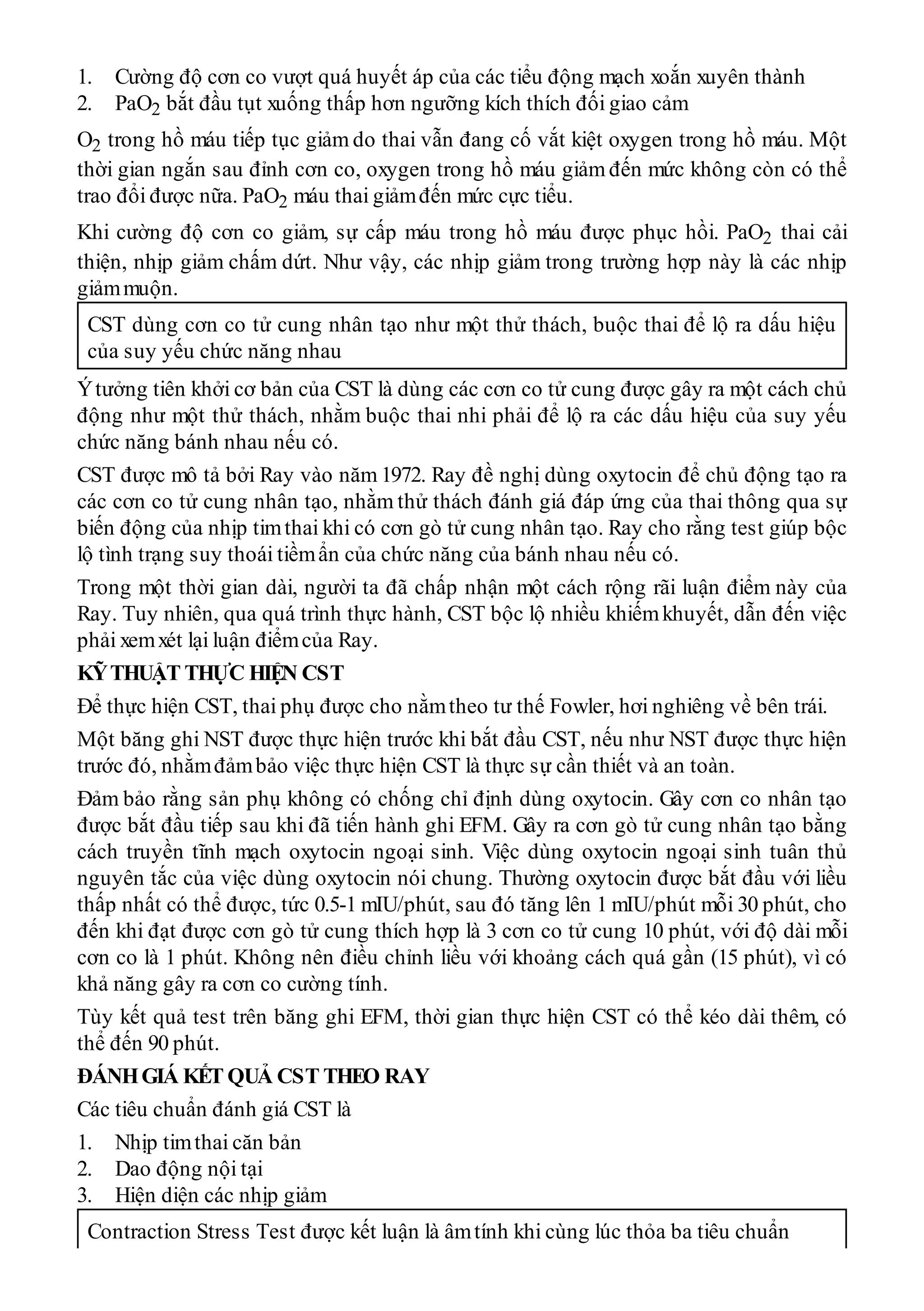 CONTRACTION STRESS TEST | PDF