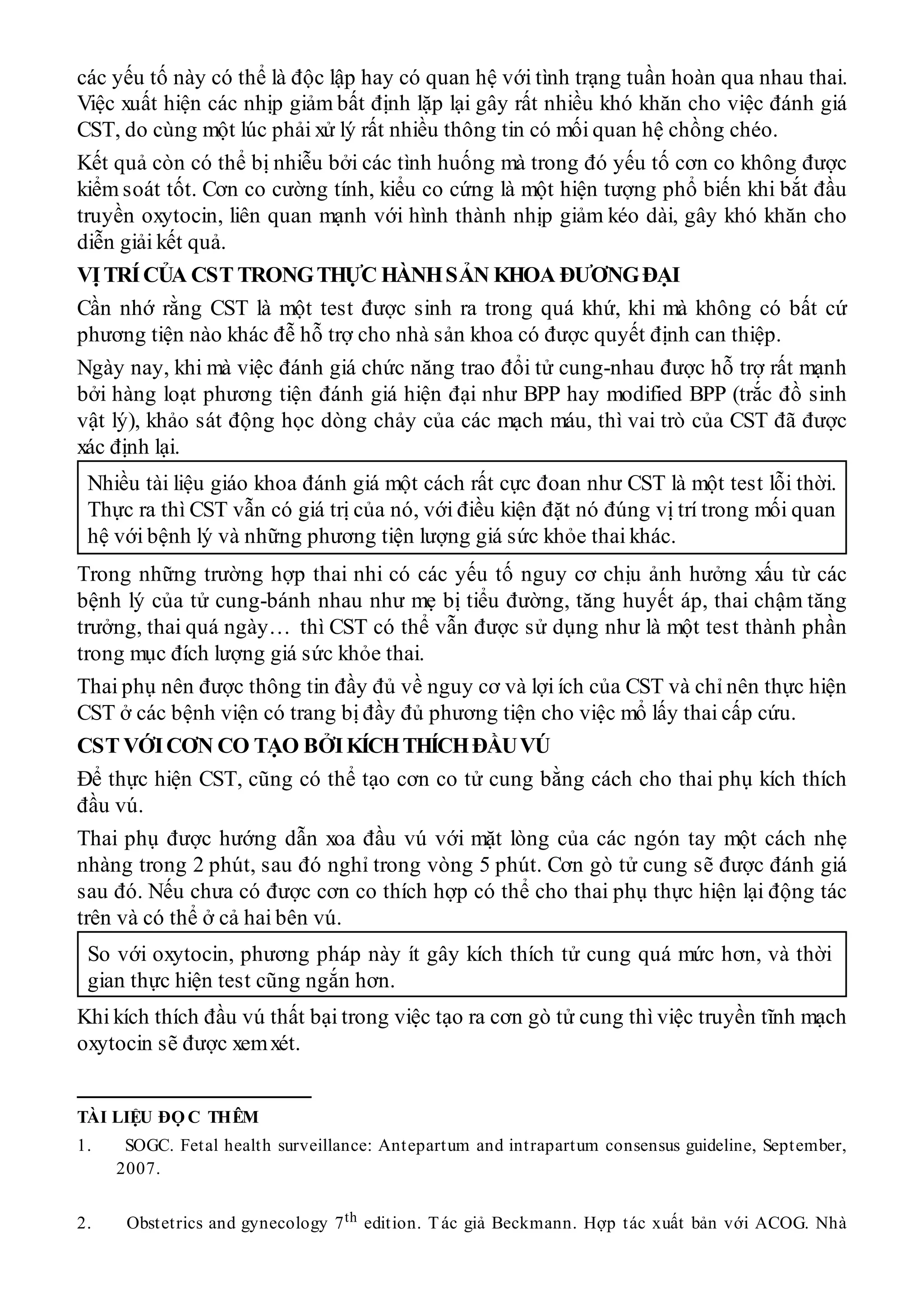 CONTRACTION STRESS TEST | PDF