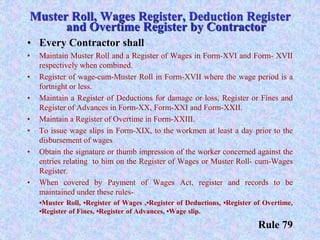 Contract labour mgmt and compliance of law | PPT