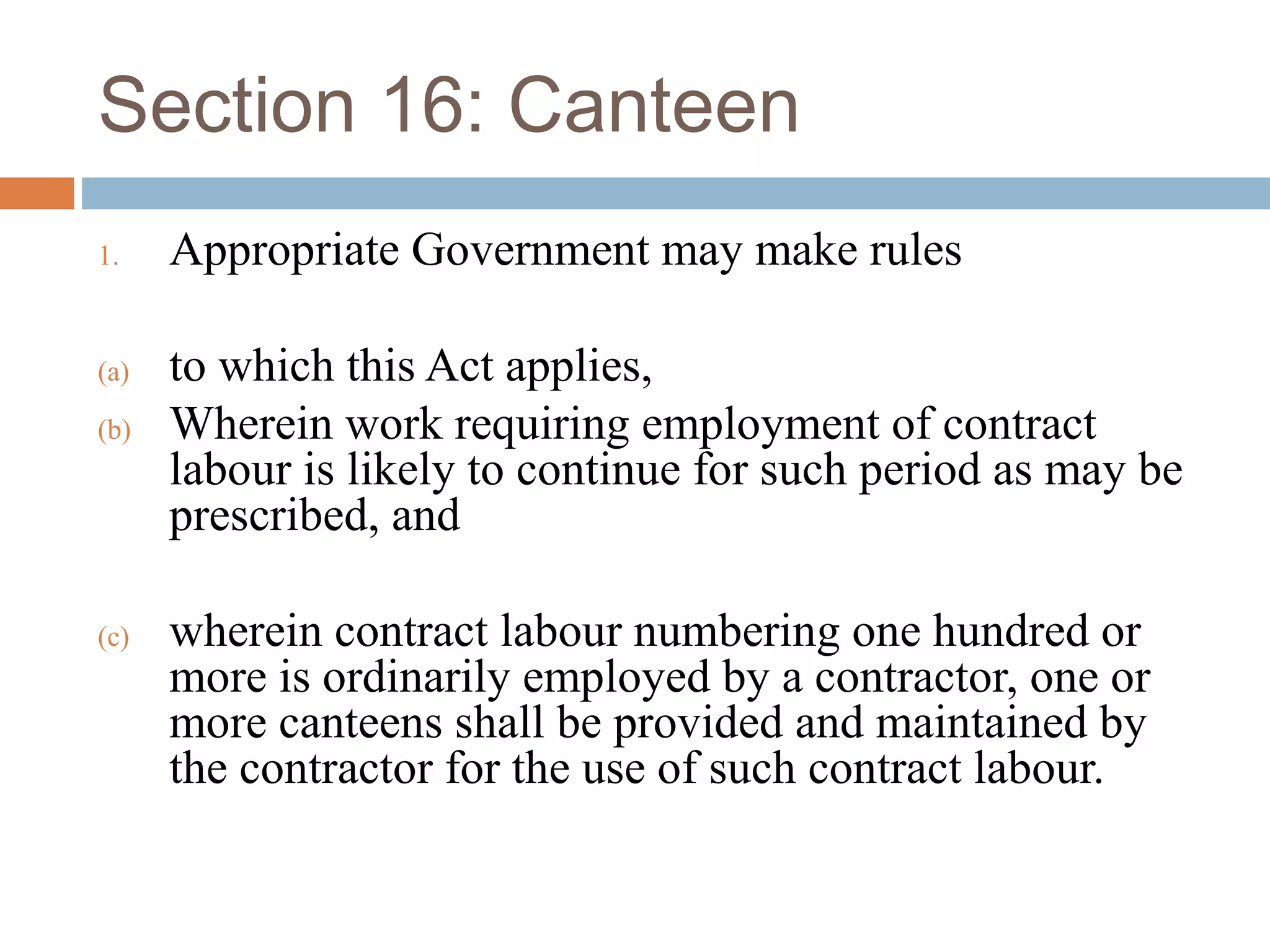 Contract labour act 1970 | PPT