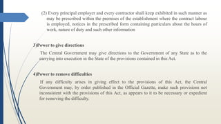 Contract labour act 1970 | PPTX