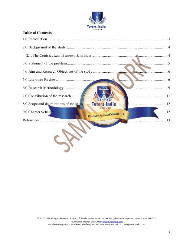 Contract Labour Law Research Proposal Sample Work contract-labour-law-research-proposal-sample-work