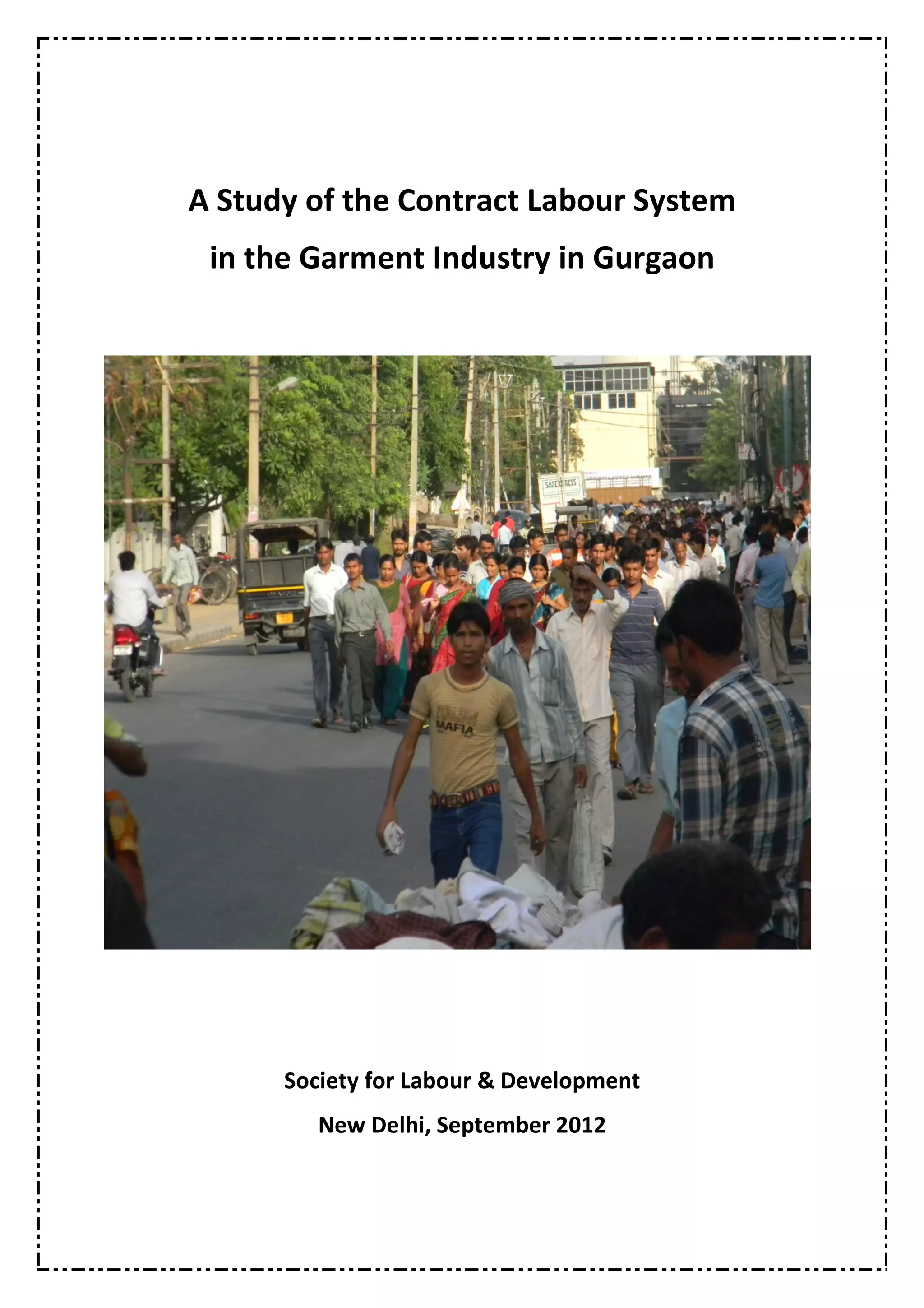 Contract Labour Report SLD 2012 | PDF