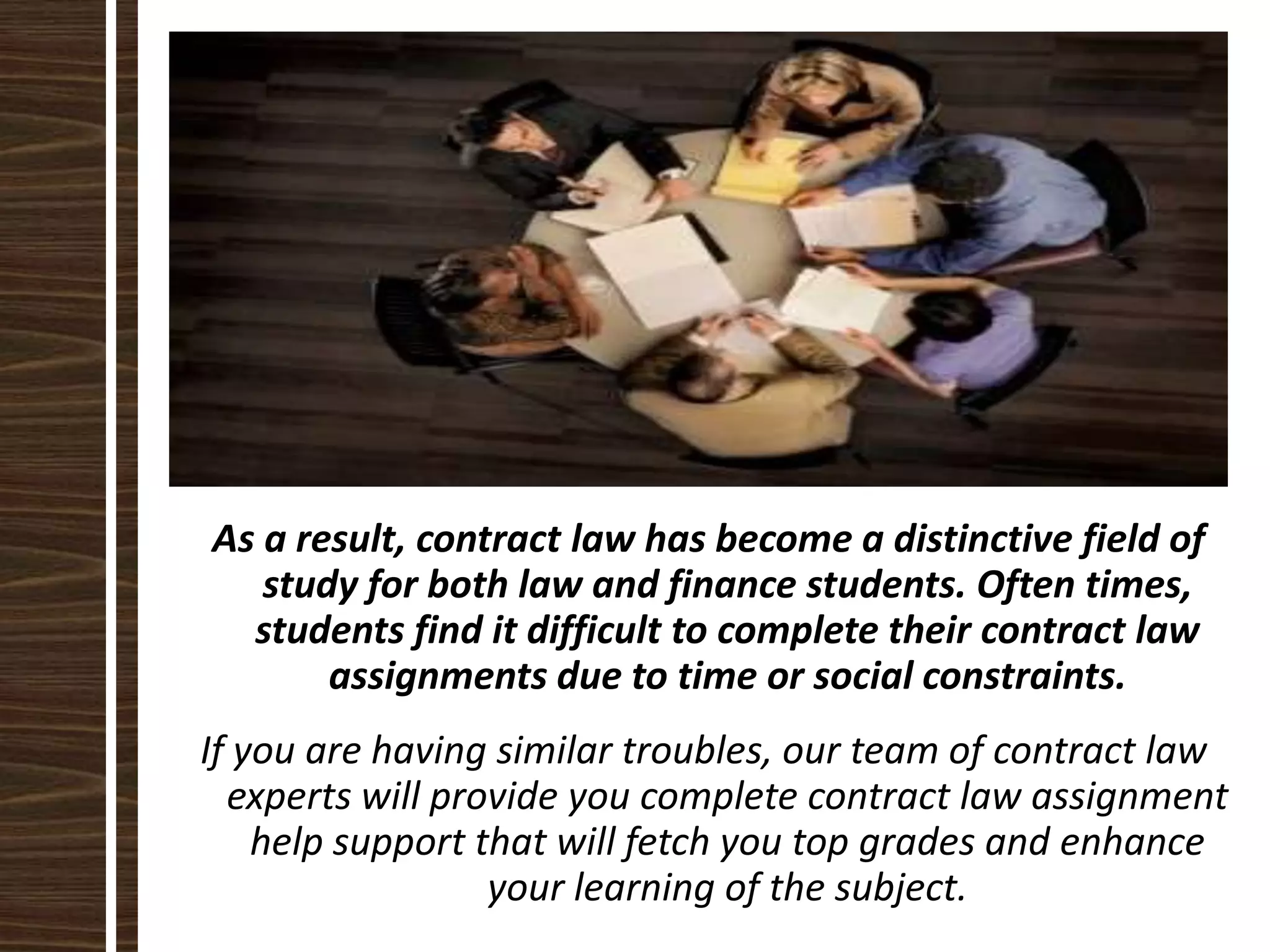 Key features of Contract law | PPTX