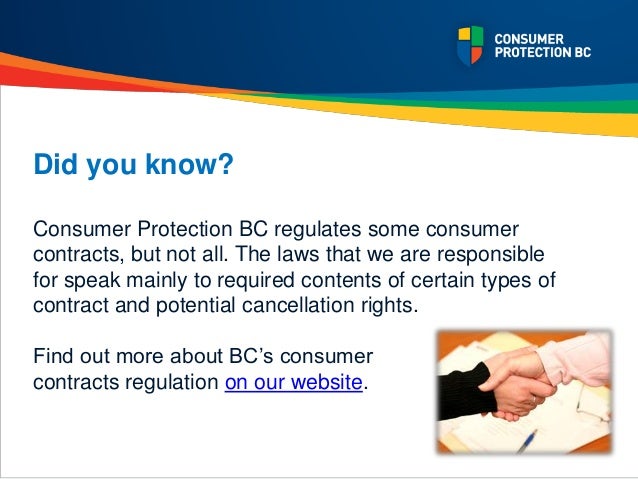 BC's Consumer Contract Law 101