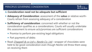 Consideration in Contract Law | PPTX