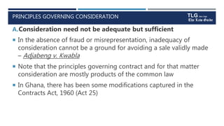 Consideration in Contract Law | PPTX