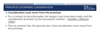 Consideration in Contract Law | PPT
