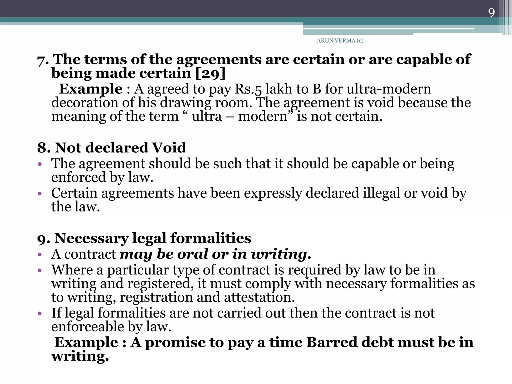 Contract law lecture - 1 - definition and meaning(terminology) | PPTX