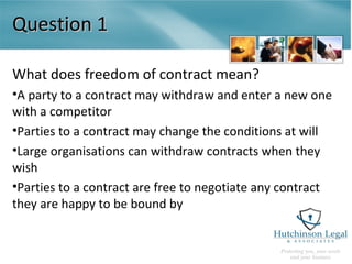 Contract Law Quiz (1) | PPT